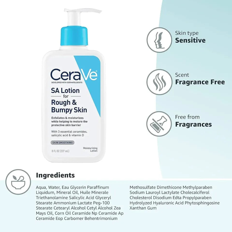 CeraVe SA Lotion for Rough & Bumpy Skin – Gemify Beauty